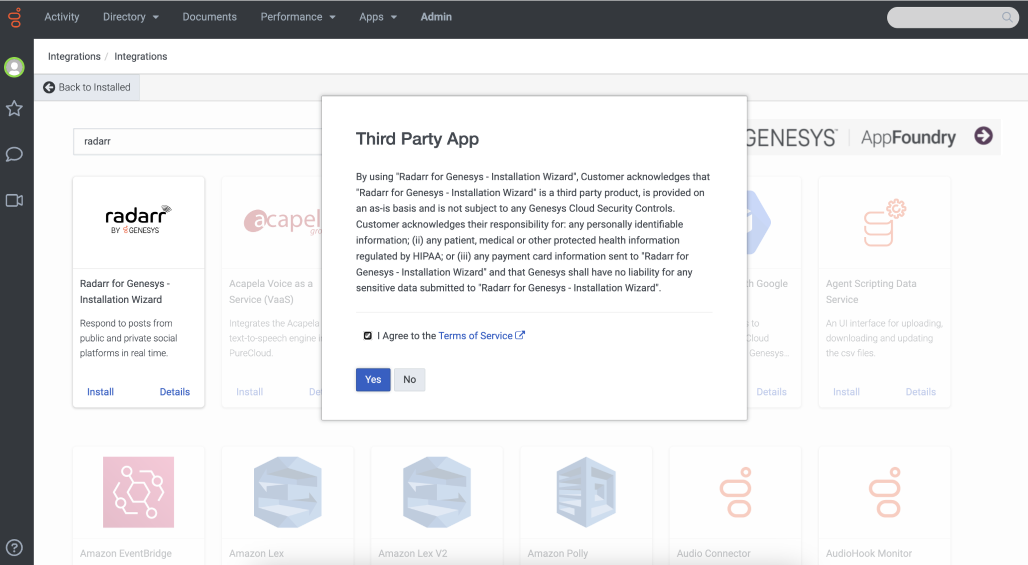 How do I install Radarr by Genesys from Genesys AppFoundry? - Radarr by ...